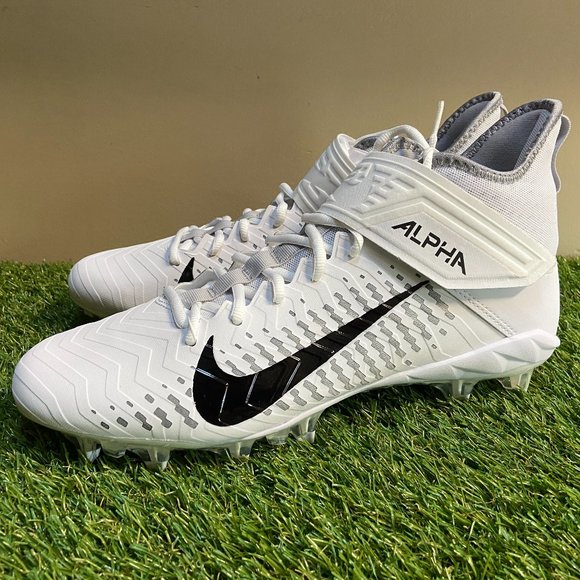 Nike | Shoes | Nike Alpha Menace Pro 2 Football Mid Cleats White ...